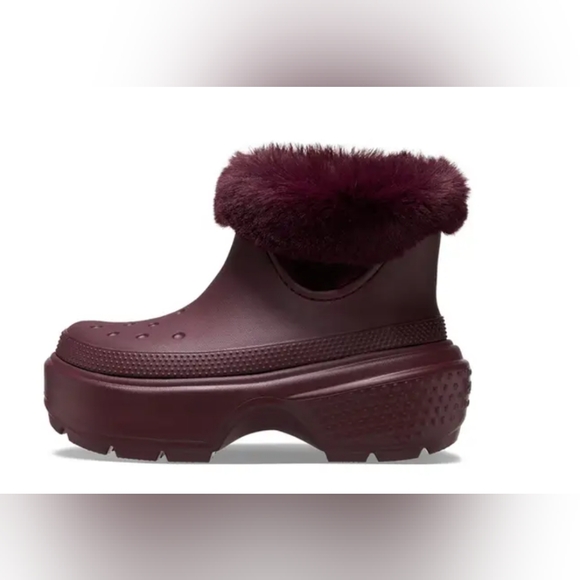 CROCS | Shoes | Crocs Stomp Faux Fur Lined Boot Women | Poshmark